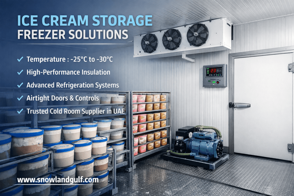 Ice Cream Storage Freezer | Cold Room Supplier in UAE